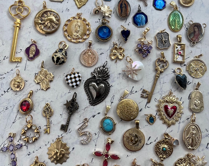 Beautiful Vintage Religious Spiritual Divine Golden Charms Choose Your ...