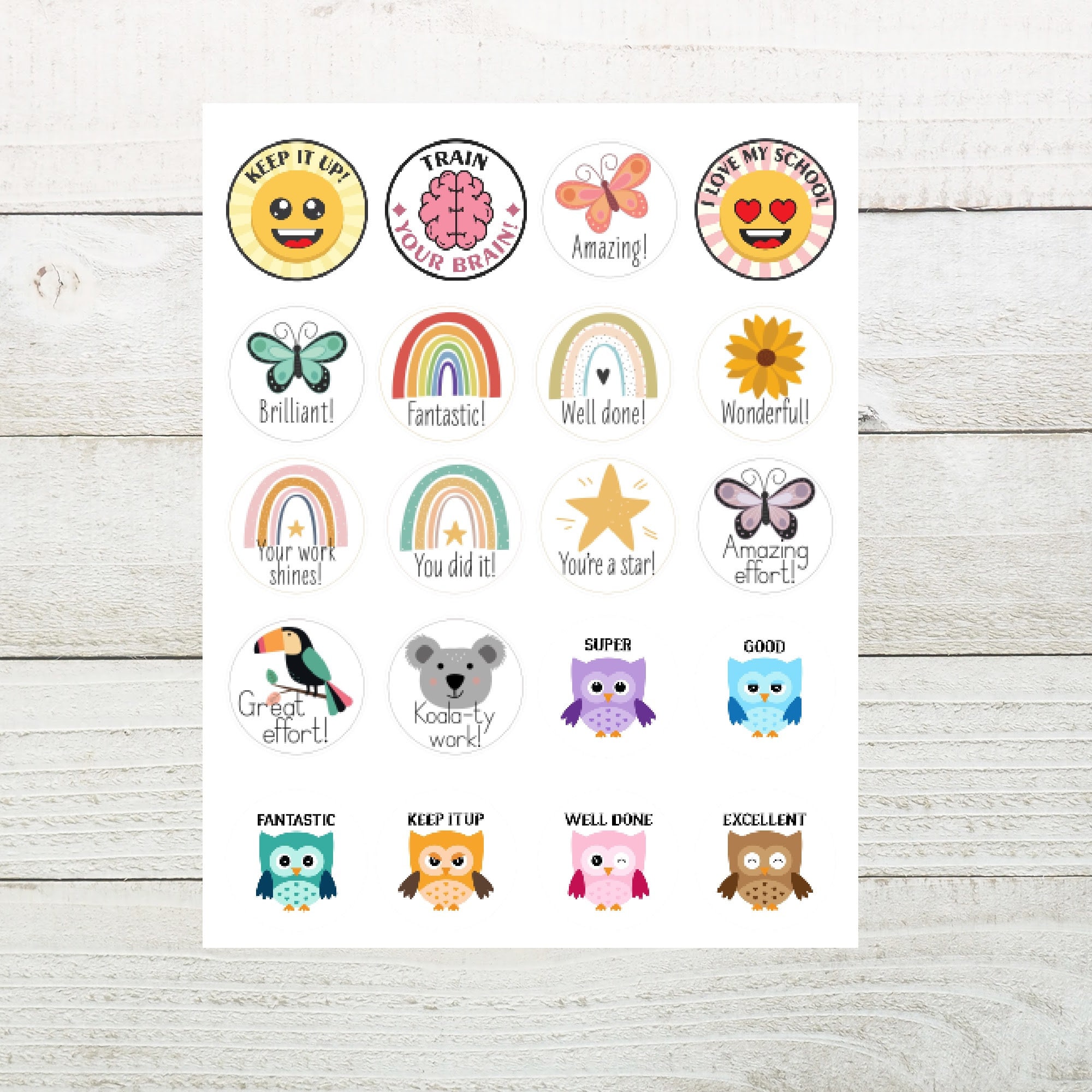 Reward Stickers for Teachers, Good Job Stickers. Awesome Reward Sticker ...