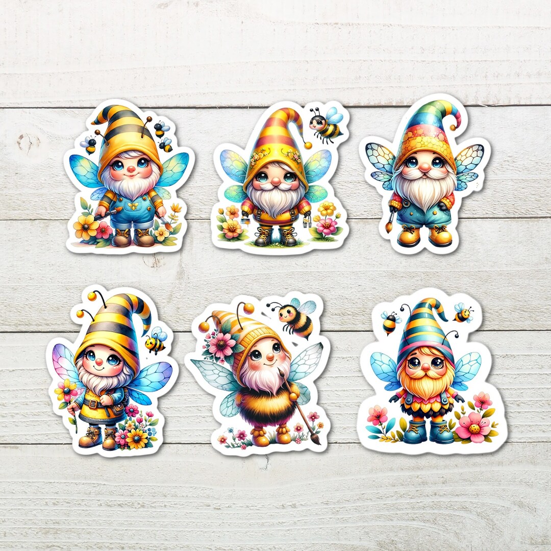 Gnome Sticker With Wings, Whimsical, Fun and Unique Decal, Magical ...