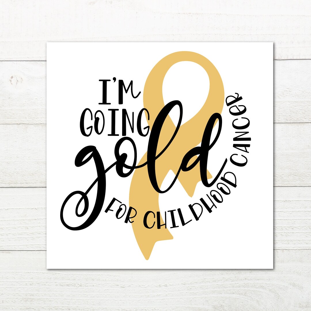Childhood Cancer Decal, Cancer Bumper Sticker, Laptop Decal, Car Decal ...