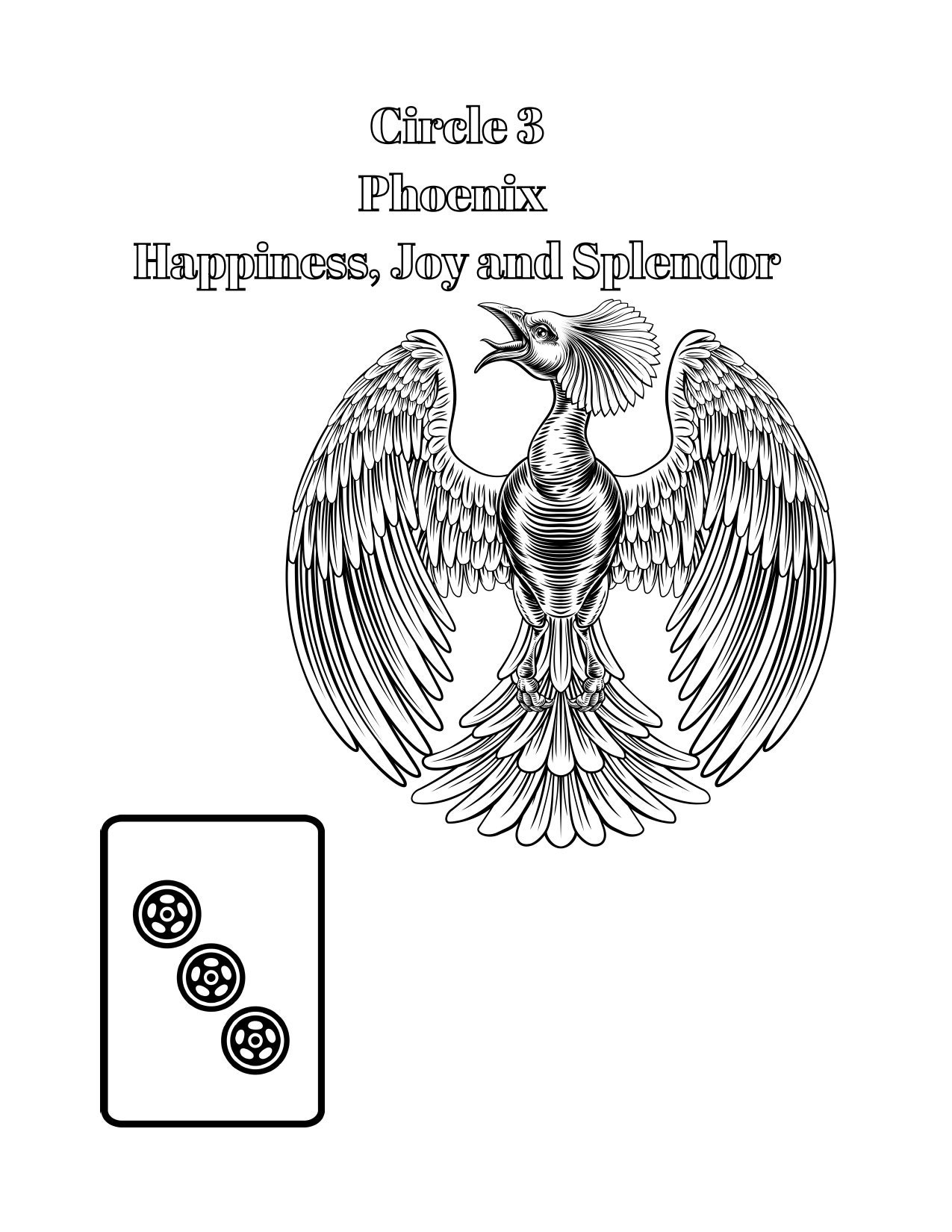 Mahjong Coloring Pages Explores the Symbolism of Mahjong - Etsy