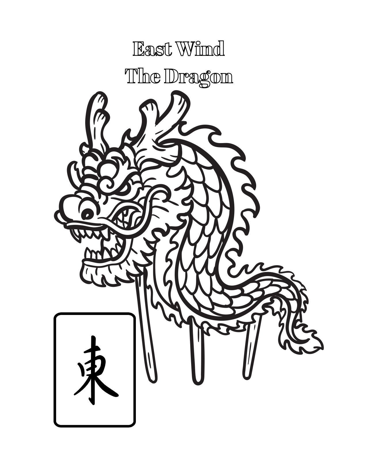 Mahjong Coloring Pages Explores the Symbolism of Mahjong - Etsy