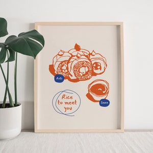 Japanese Food Poster in the Kitchen, Digital Download Wall Art 53 - Etsy