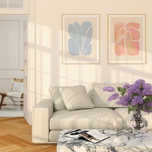 Blue Poster, Abstract Poster, Acrylic Poster, Modern Art Posters ...