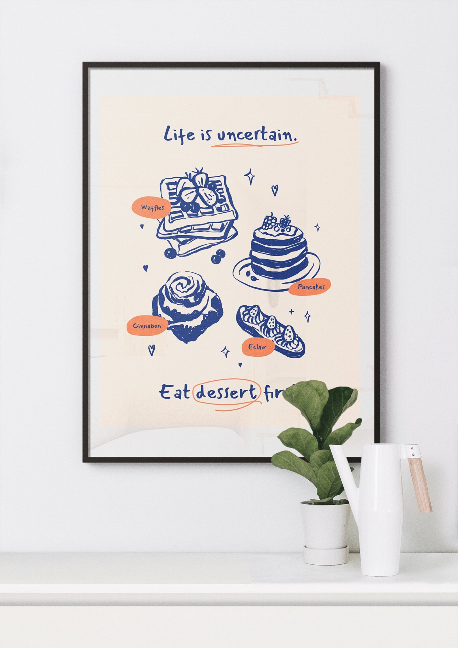 Wall Art Digital Download Dessert Poster 4 - Etsy