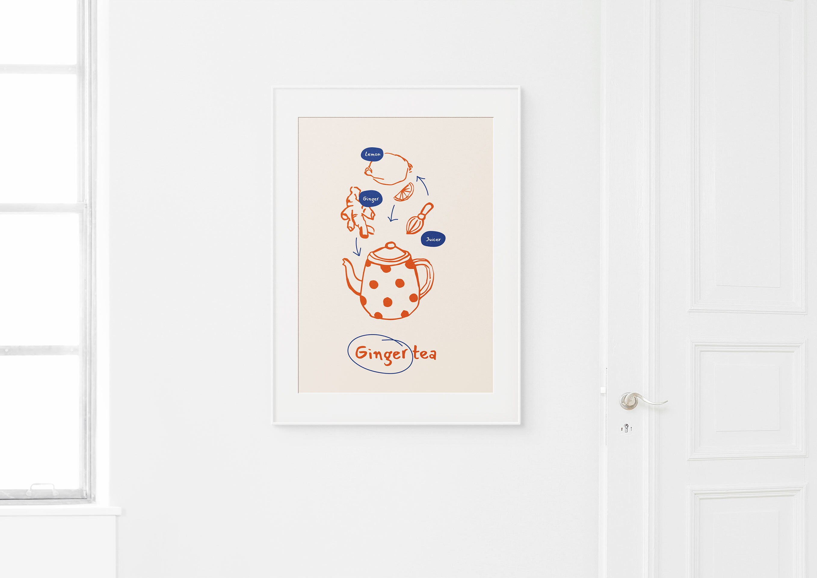 Ginger Tea Poster in the Kitchen Digital Download Wall Art - Etsy