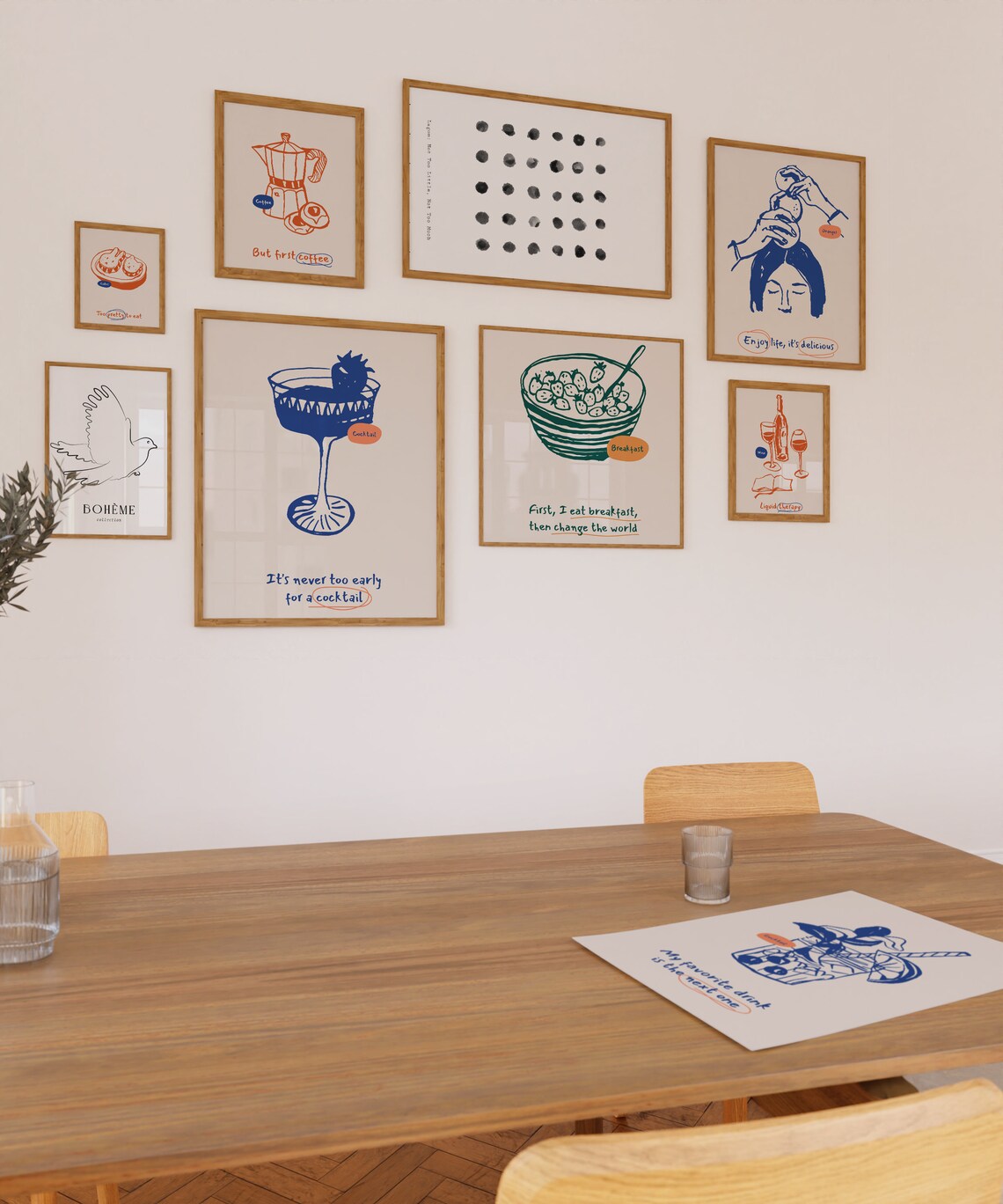 Cocktail Poster in the Home Bar Digital Download Wall Art 67 - Etsy