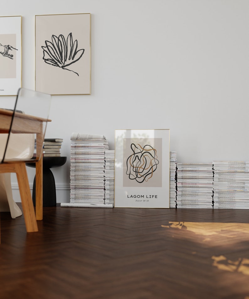 Modern Art Posters, Boho Wall Art, Bohemian Wall Art, Simplicity ...