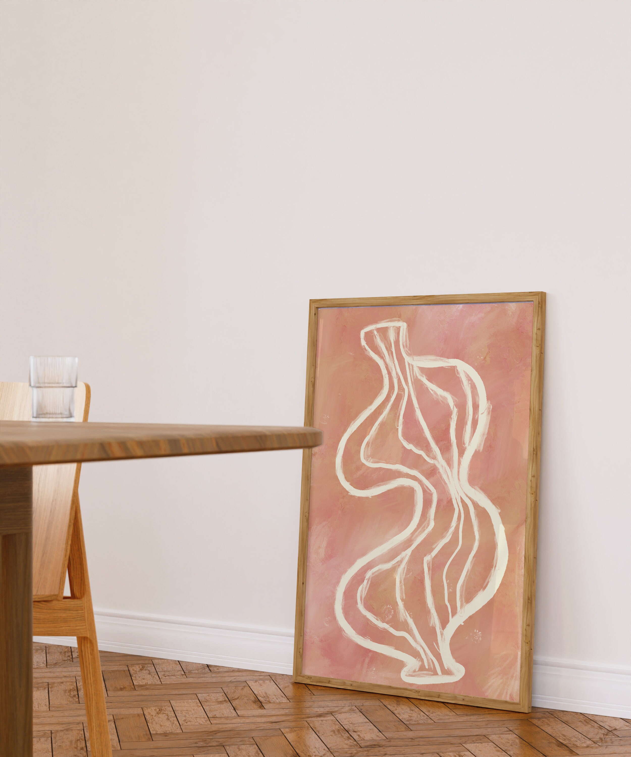 Abstract Poster, Orange Color Poster, Modern Art Posters, Simplicity ...