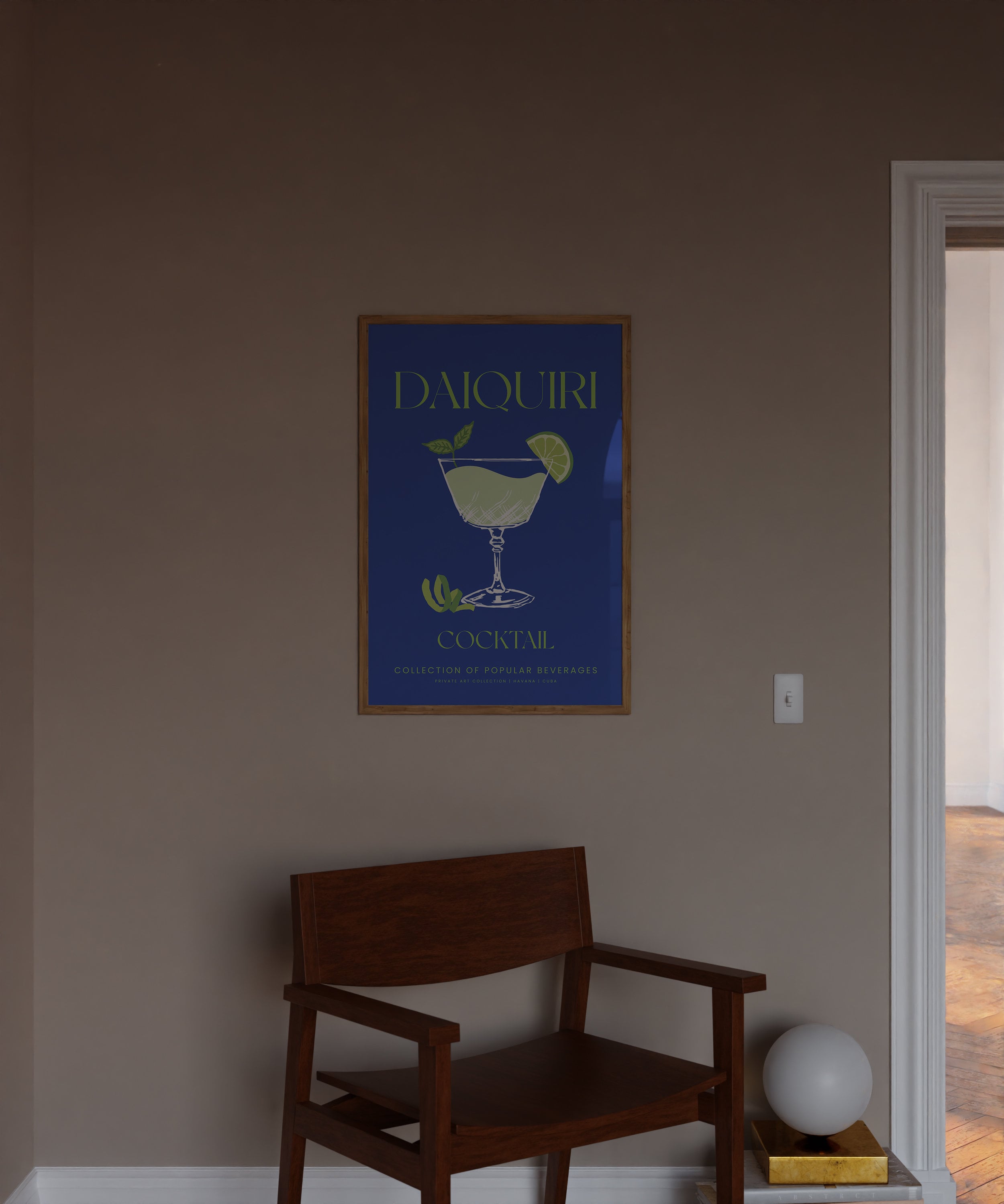 Daiquiri Cocktail Print, Daiquiri Poster, Home Bar Décor, Cocktail ...