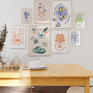 Pasta Time Poster in the Kitchen Decor, Digital Download Wall Art 71 - Etsy