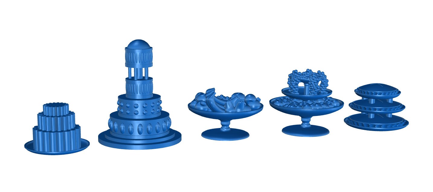3D Print Banquet Food Desserts/puddings/cakes/fruit/pies STL File - Etsy