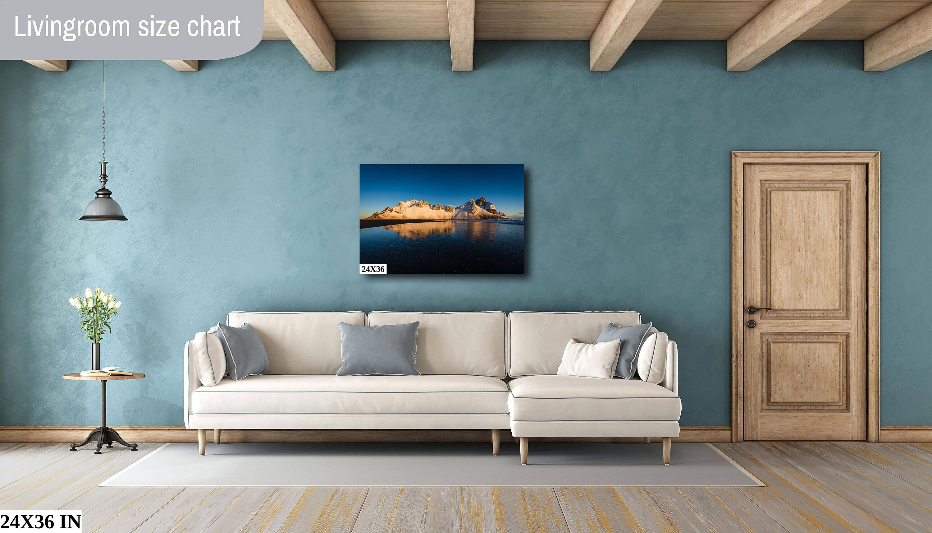 Iceland Vestrahorn Winter Landscape Wall Art, Landscape Fine Art ...