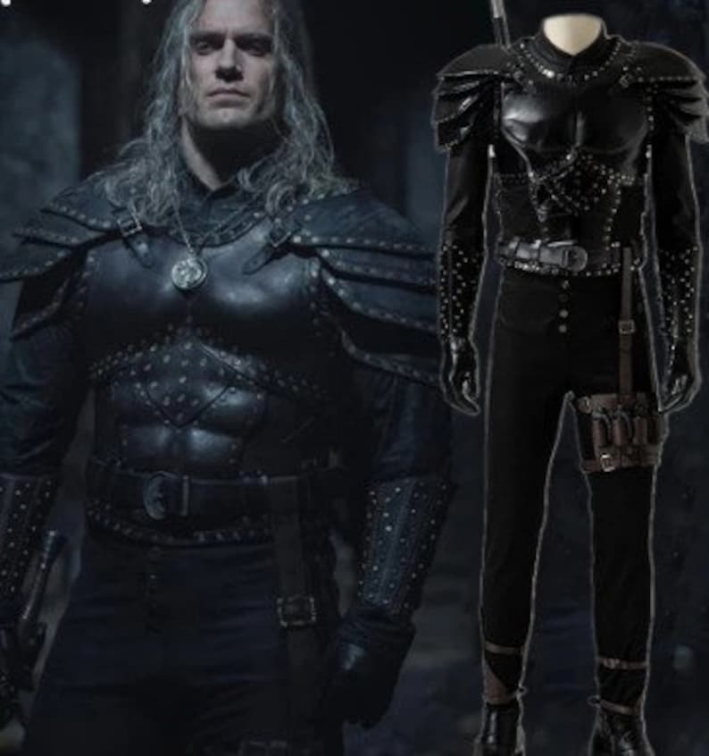 Men Witcher Cosplay Costume Adult Superhero Wizard Armour - Etsy
