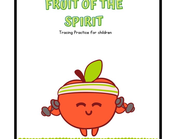Fruit of the Spirit Tracing Worksheets| Biblical Principles |tracing ...