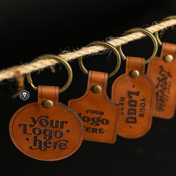 Leather Keychain - Etsy