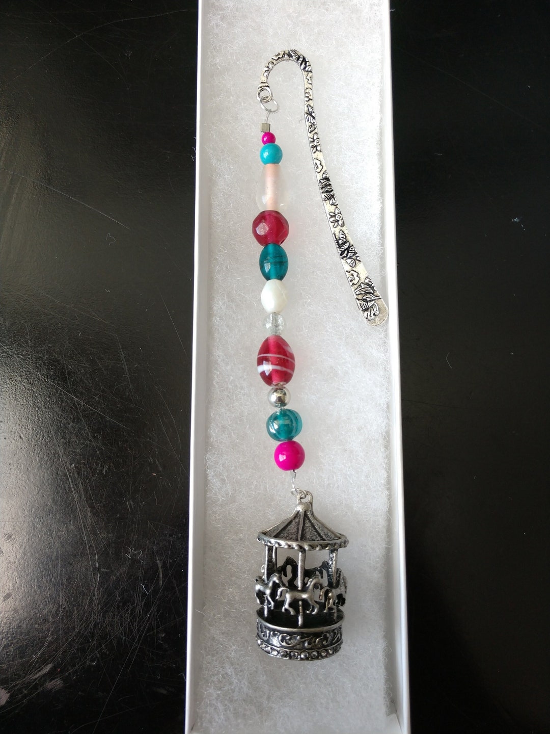 Carousel Beaded Bookmark - Etsy