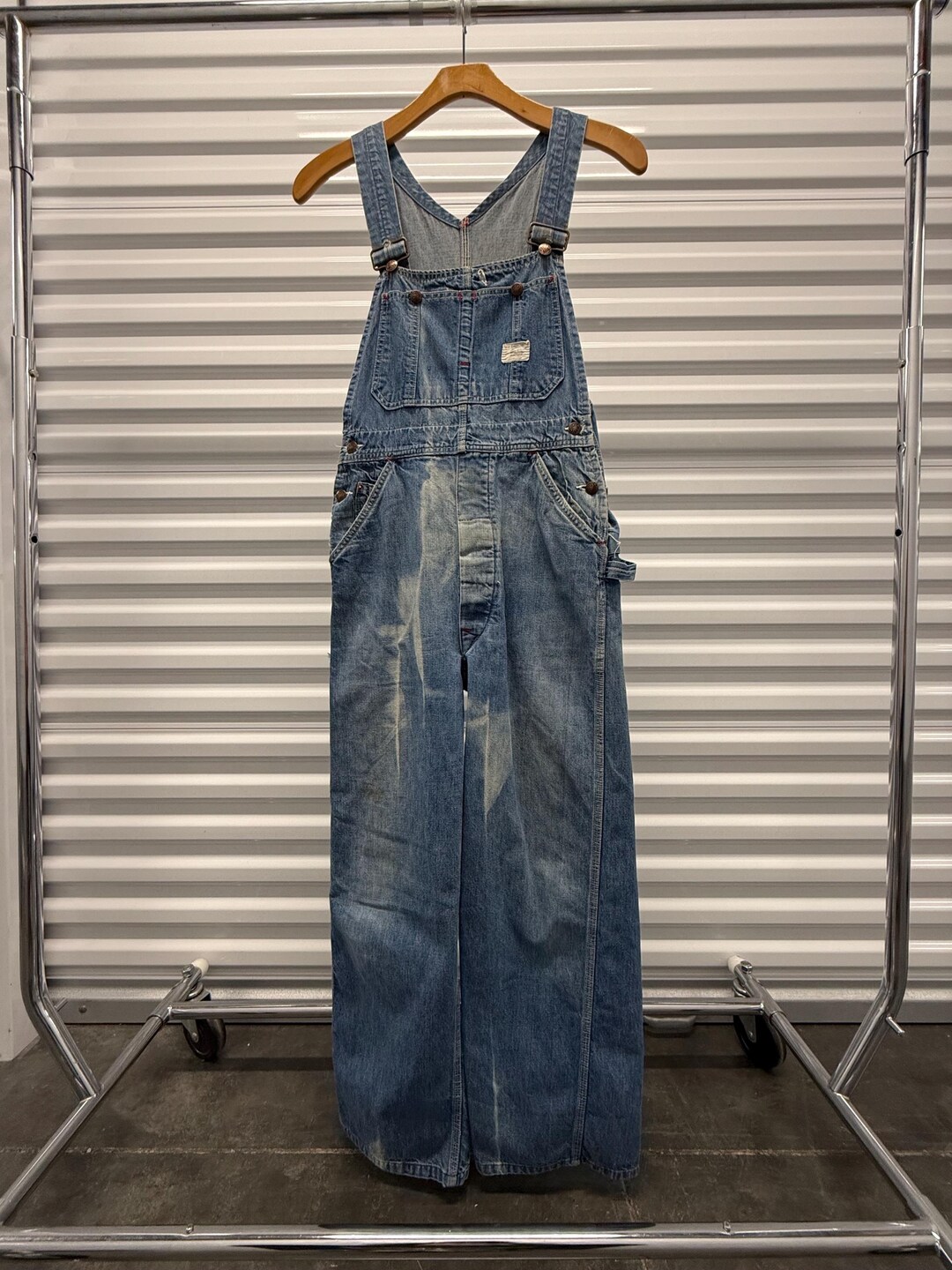 Vintage 1970s Big Mac Denim Overalls Retro True Vintage Workwear Faded ...