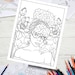 Black Girl Magic | Black Gril Coloring Page Natural Hair Printable ...