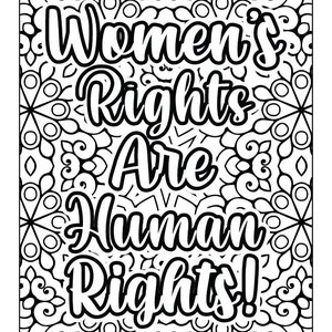 3 Women's Empowerment Coloring Page - Etsy