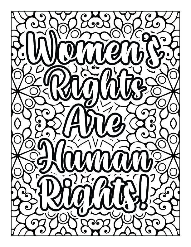 3 Women's Empowerment Coloring Page - Etsy