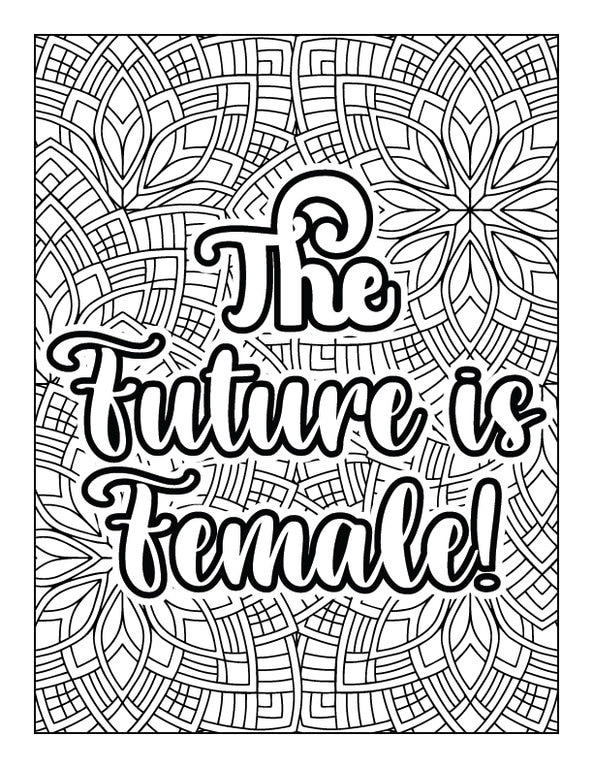 3 Women's Empowerment Coloring Page - Etsy