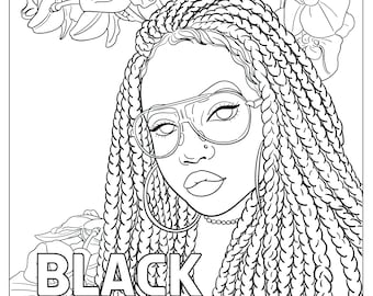 Black Girl Magic Coloring Page - Etsy Israel