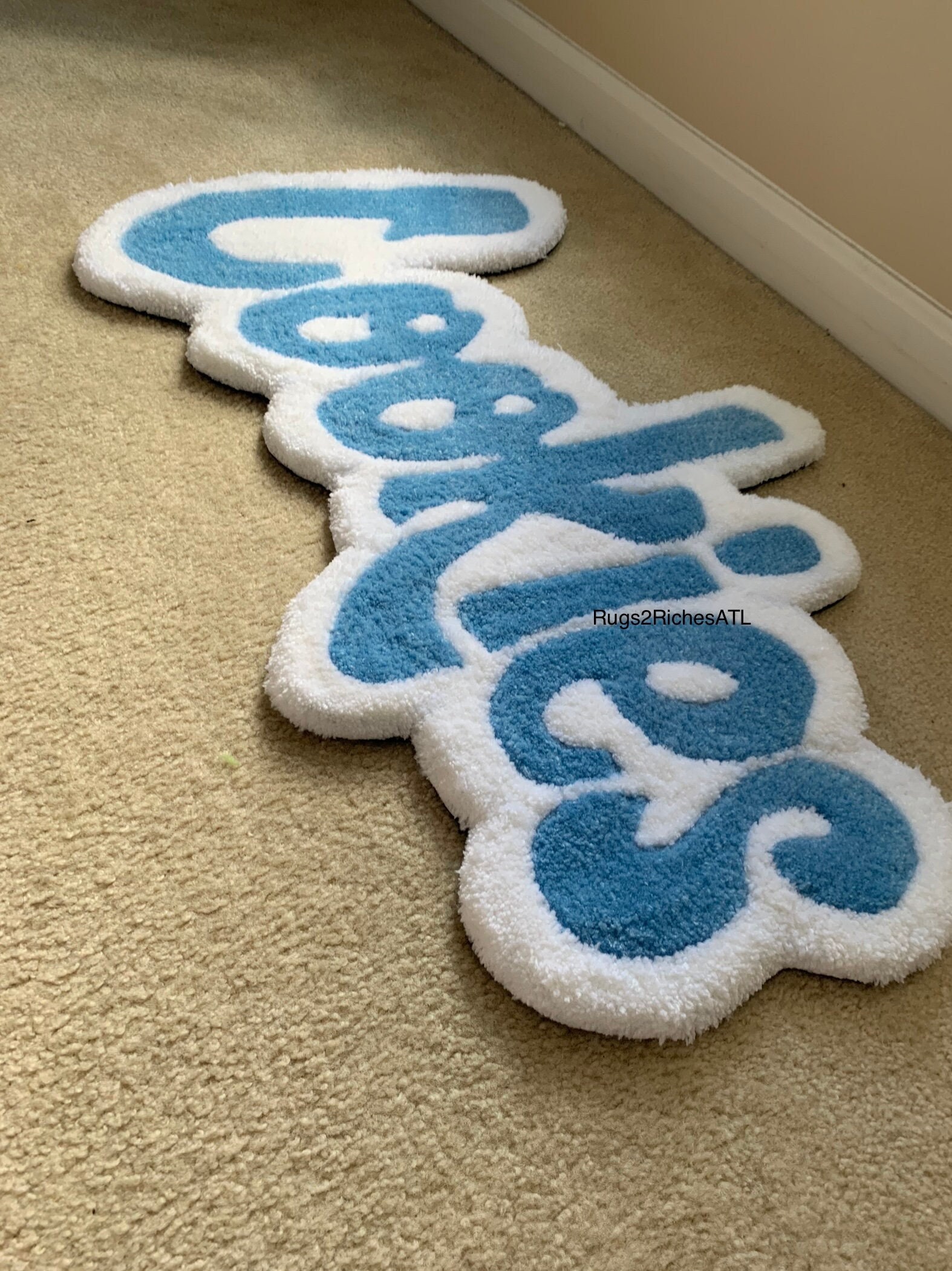 Cookies Inspired Rug Piece for Wall or Floor (white) - Etsy