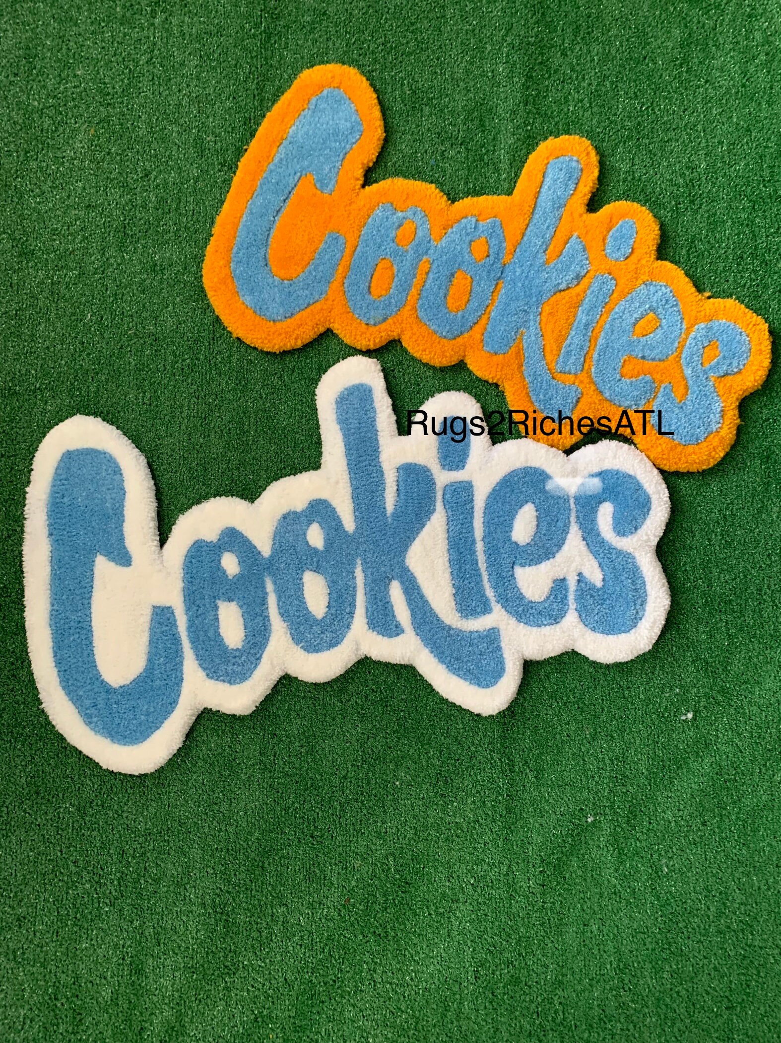 Cookies Inspired Rug Piece for Wall or Floor white - Etsy