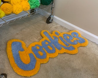 Cookies Inspired Rug Piece for Wall or Floor white - Etsy