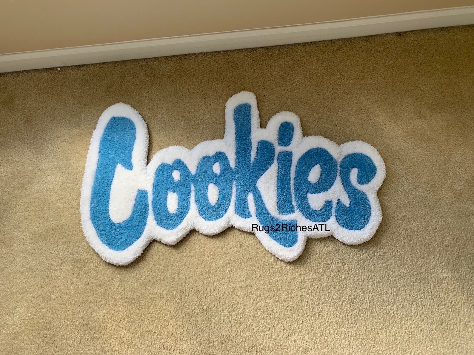 Cookies Inspired Rug Piece for Wall or Floor white - Etsy