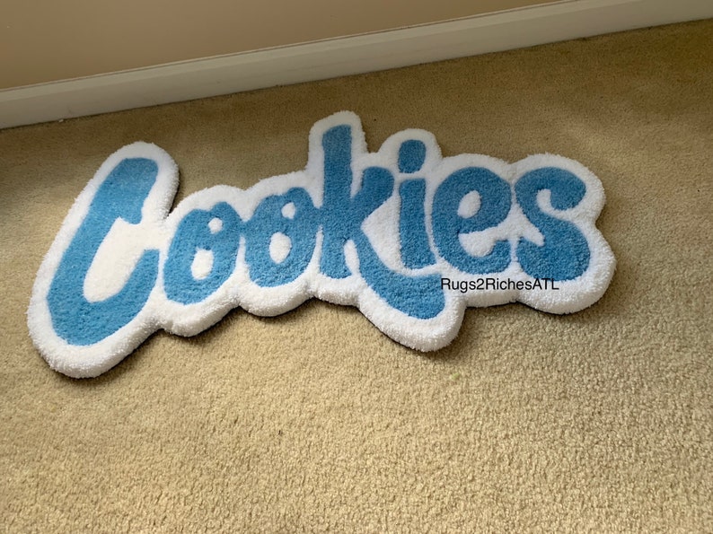 Cookies Inspired Rug Piece for Wall or Floor white - Etsy