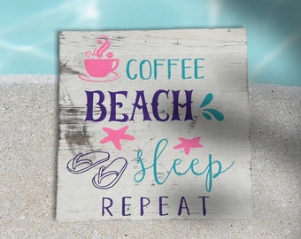 Beach Coffee Sign - Etsy