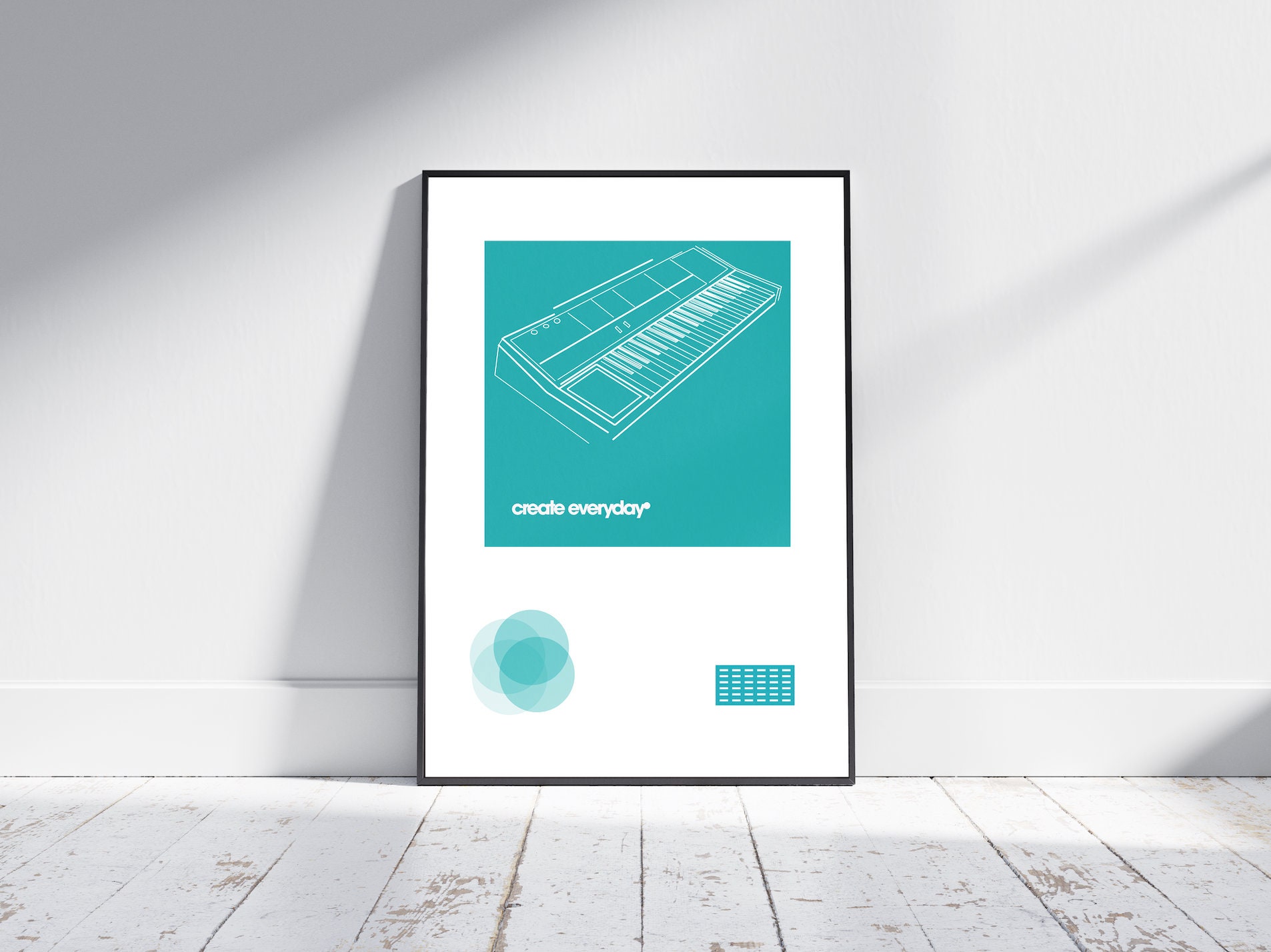 Create Every Day synth Poster - Etsy
