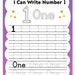 42 Printable Alphabet & Number Tracing Worksheets. Preschool-kdg - Etsy