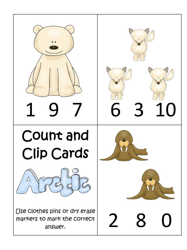 50 Printable Arctic Animals Worksheets. Preschool-kdg - Etsy