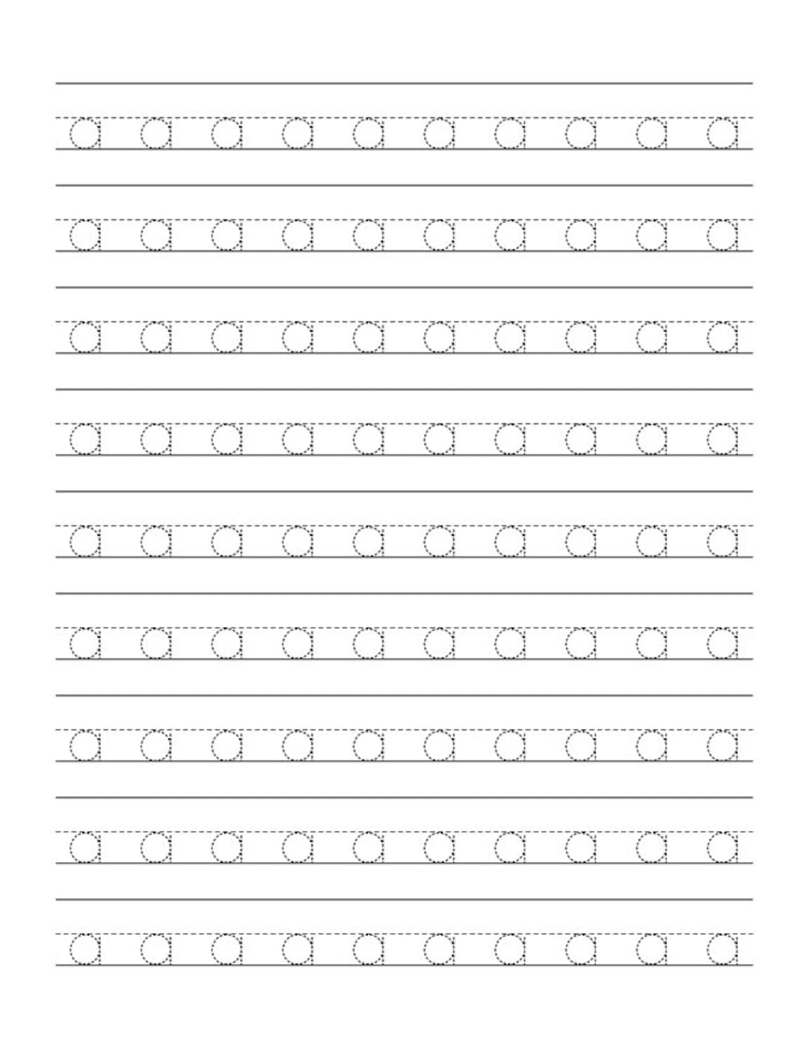 79 Printable Alphabet Handwriting Worksheets. Preschool-kdg - Etsy
