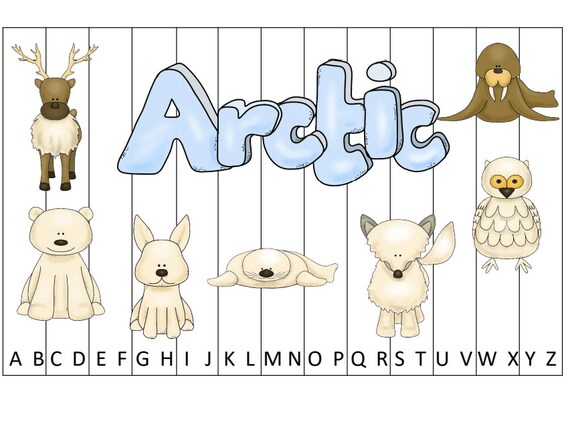 50 Printable Arctic Animals Worksheets. Preschool-kdg - Etsy