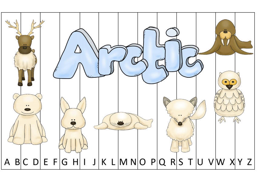 50 Printable Arctic Animals Worksheets. Preschool-kdg - Etsy