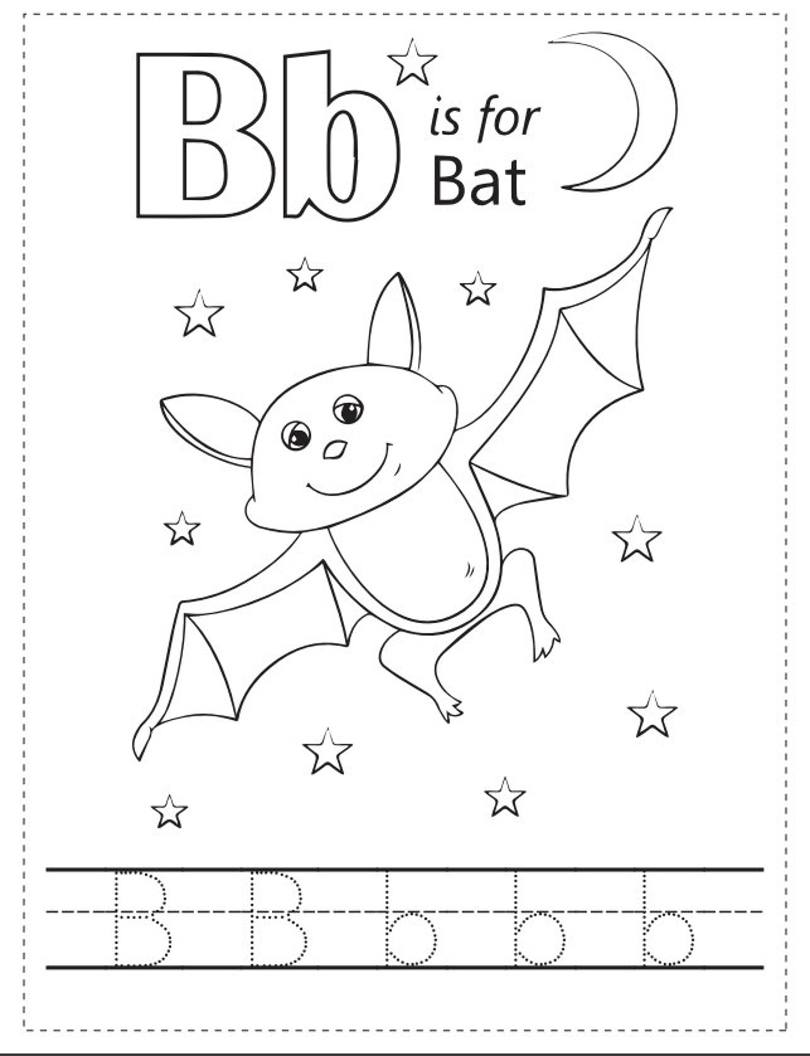 26 Printable Alphabet Coloring & Tracing Worksheets. Preschool-kdg - Etsy