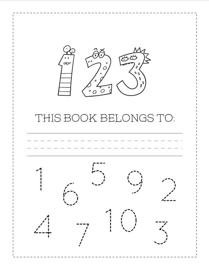 41 Printable Number Tracing Worksheets. Numbers 1-20. Pre-k - Etsy
