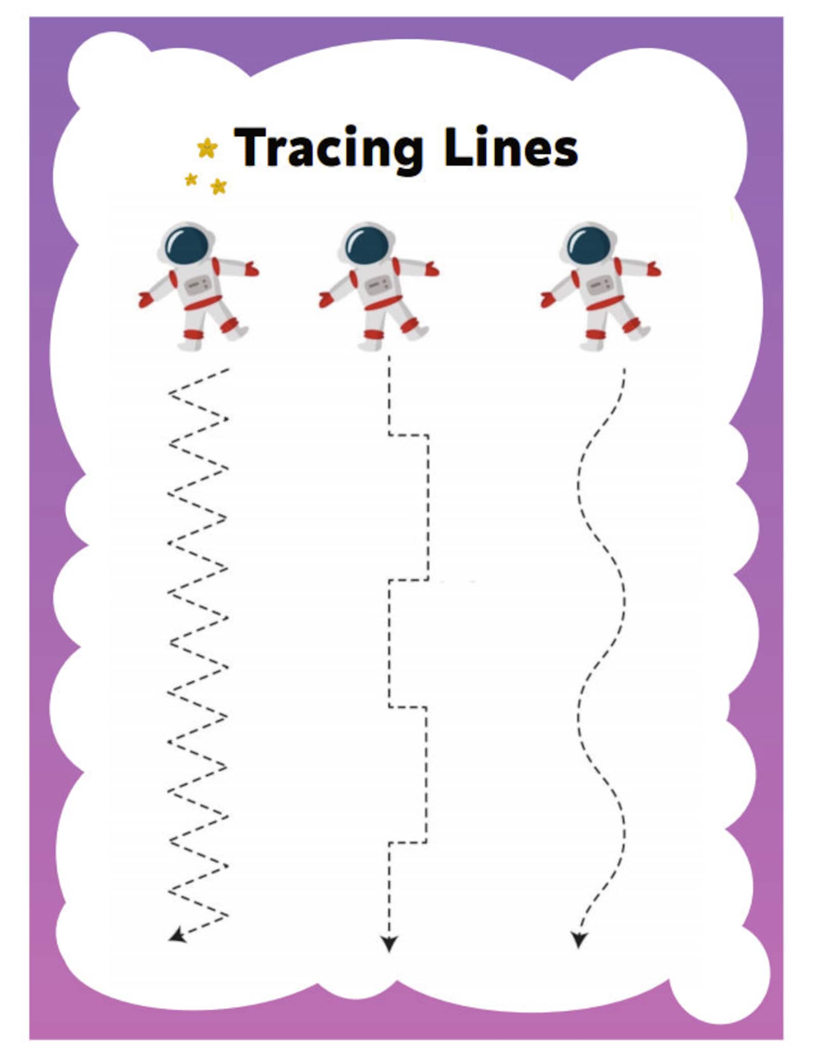 42 Printable Alphabet & Number Tracing Worksheets. Preschool-kdg - Etsy