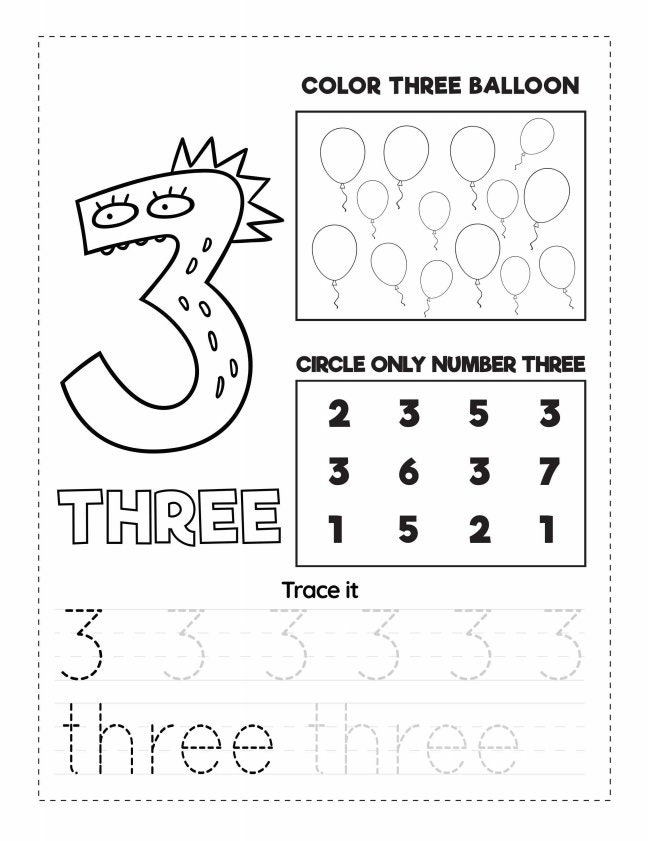 41 Printable Number Tracing Worksheets. Numbers 1-20. Pre-k - Etsy