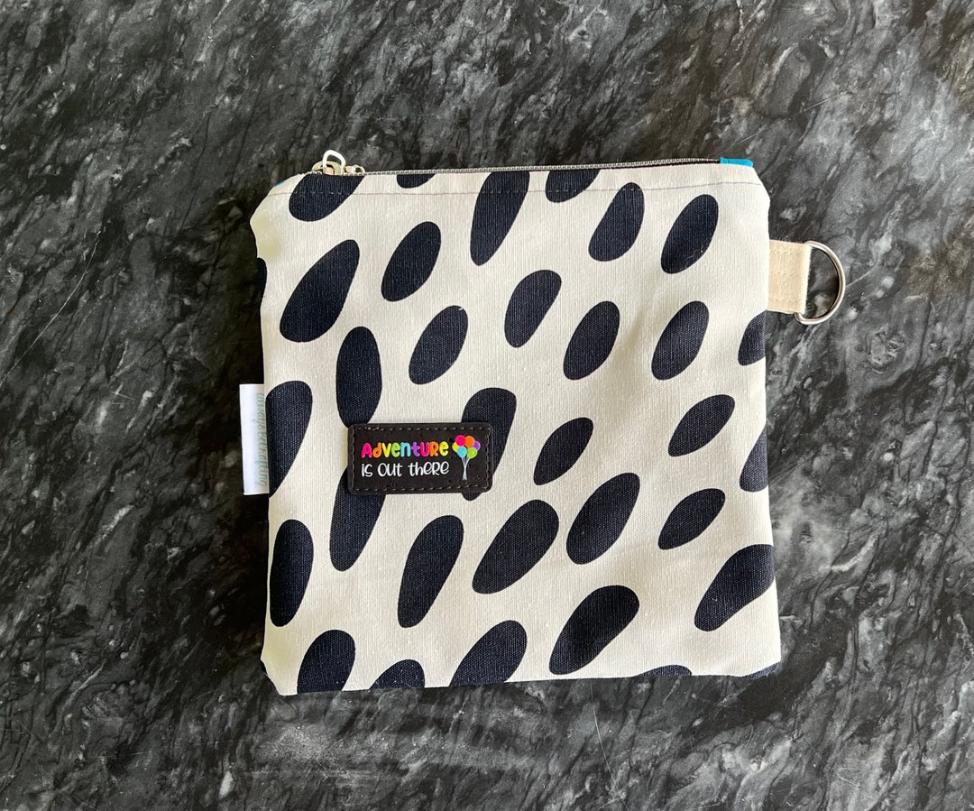 Recycled Square Zipper Pouch With Saying - Etsy