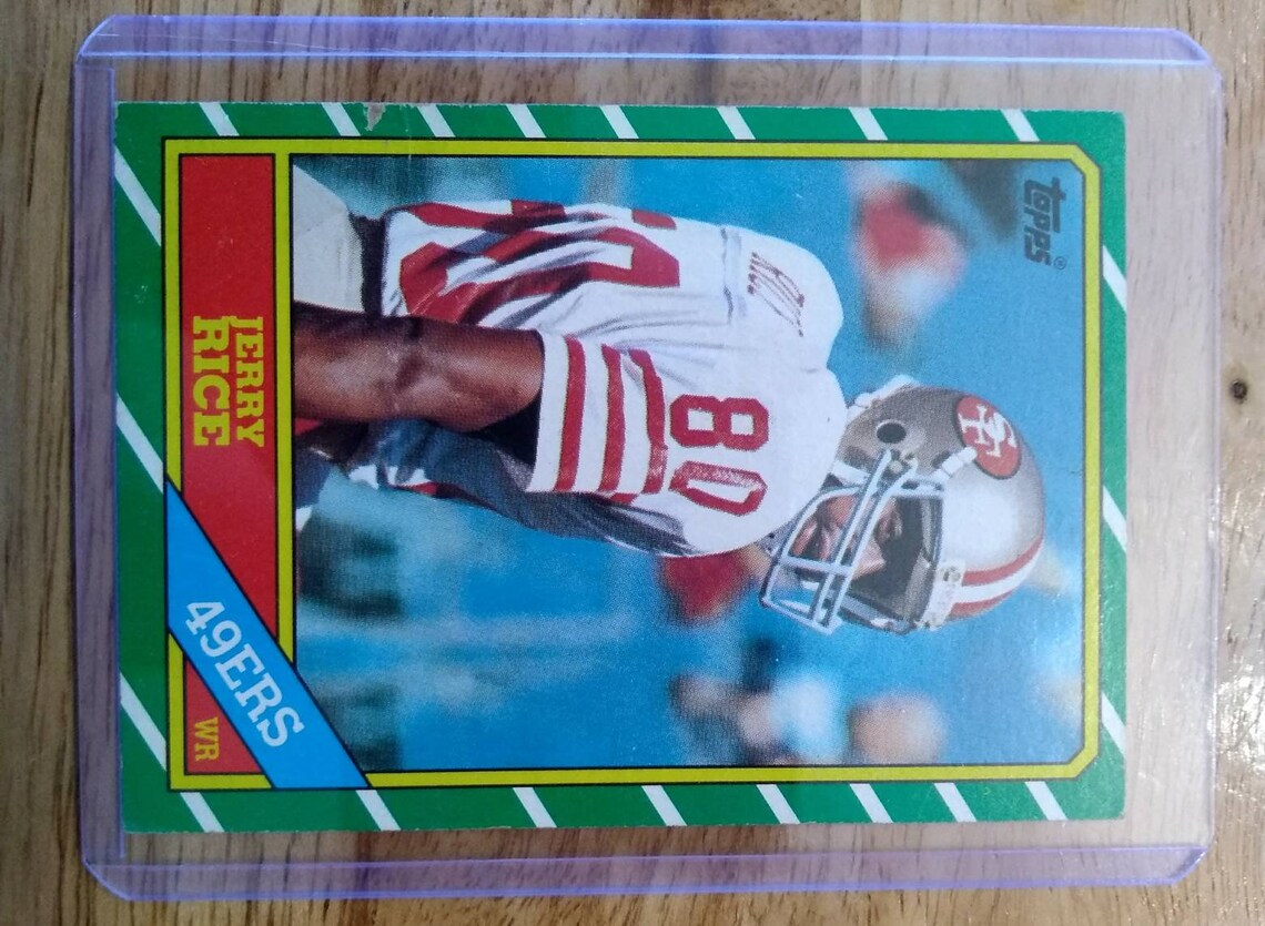 Jerry Rice Rookie Card 1986 - Etsy