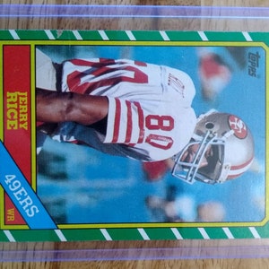 Jerry Rice Rookie Card 1986 - Etsy