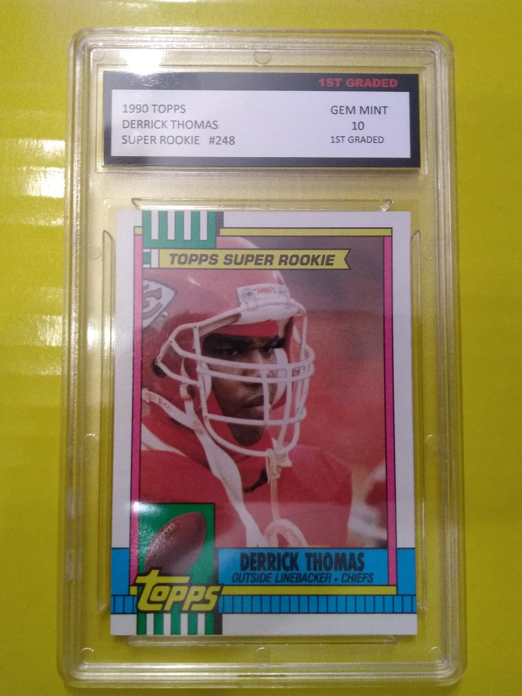 Derrick Thomas Rookie Card Gem Mint Graded 10 - Etsy
