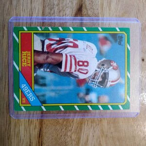 Jerry Rice Rookie Card 1986 - Etsy