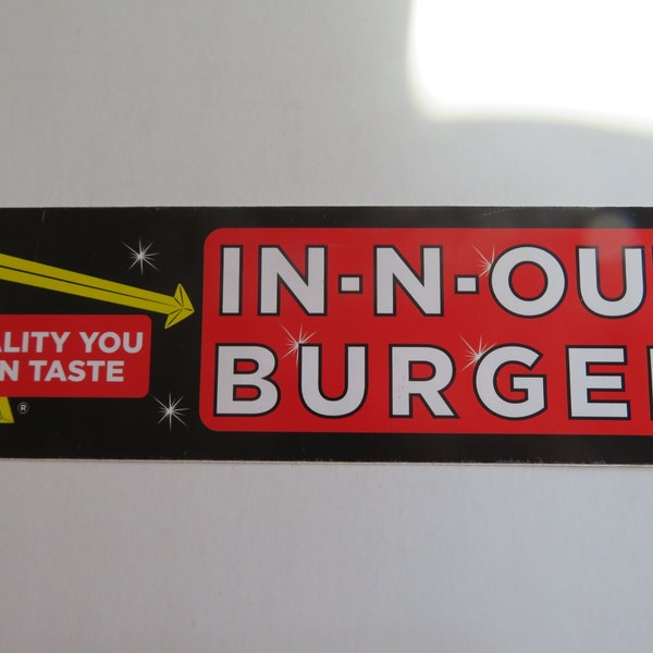 In N Out Burger Sign - Etsy