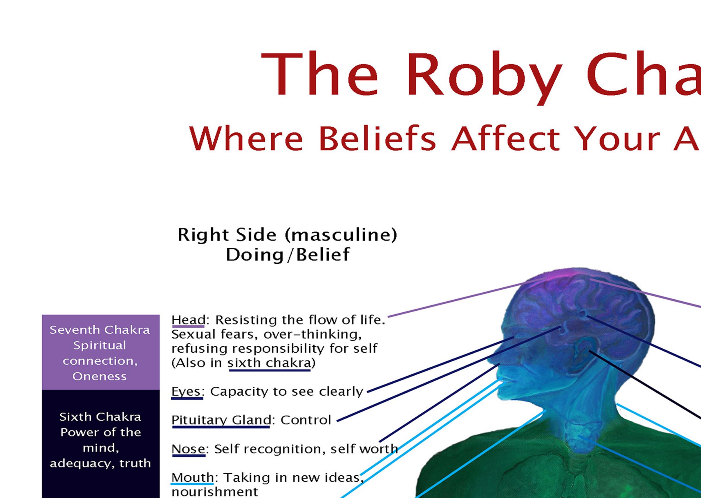 The Roby Chart© 11x17 Poster Showing Where Beliefs Affect Your Anatomy ...